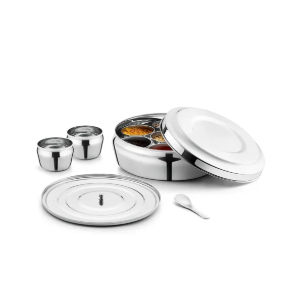 Steelcraft Premium Stainless Steel Spice Box Set With 7 Containers ...