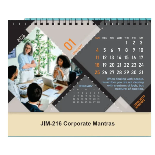 JIM-216 Corporate Mantras Table Calendar – Gift Vision